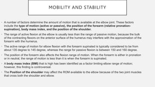 Elbow joint complex biomechanics physiotherapy.pptx