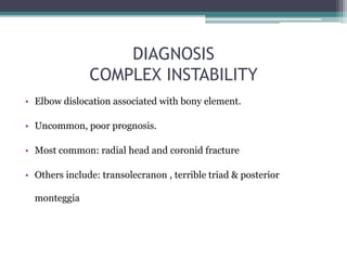 Elbow instability | PPTX