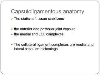 Anatomy and Biomechanics of the Elbow Joint | PPTX
