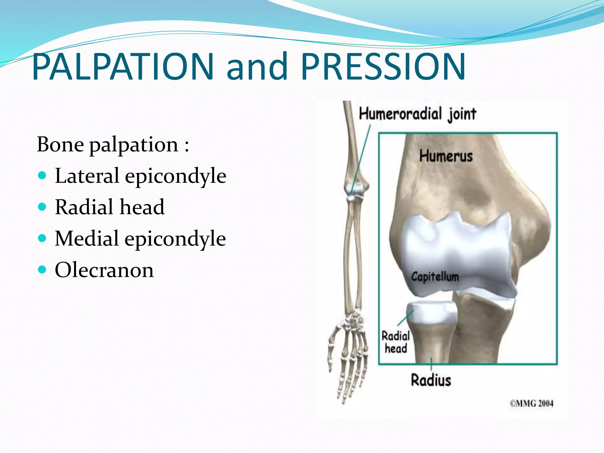 Examination, evaluation & Assessment of Elbow | PPTX