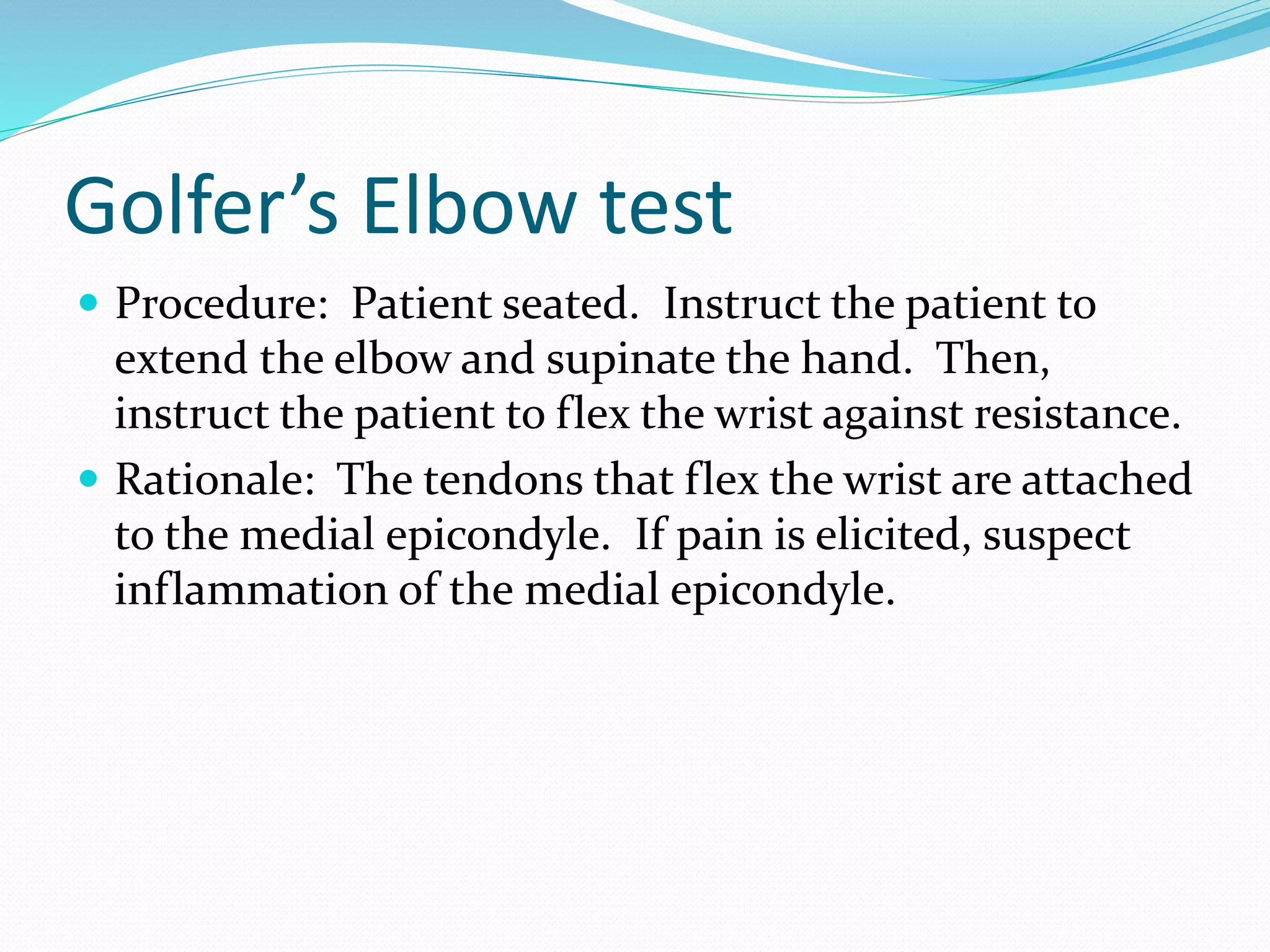 Examination, evaluation & Assessment of Elbow | PPTX