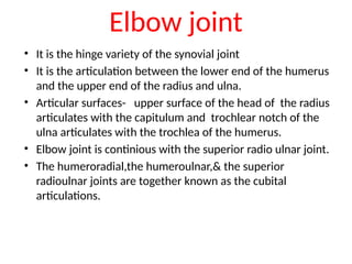 upper limb - Anatomy of elbow and wrist joint.pptx
