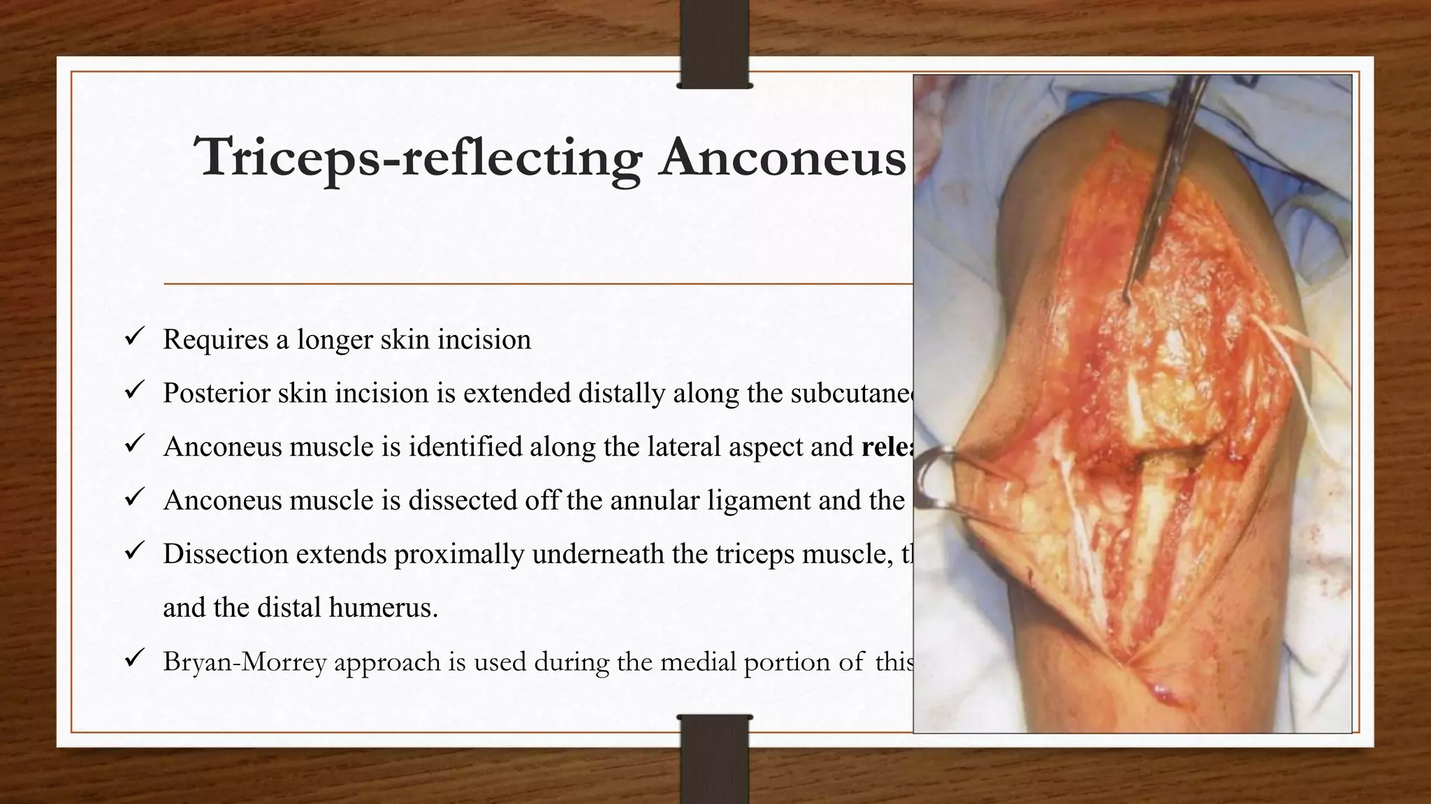 ELBOW Orthopedic Surgical Approaches | PPTX