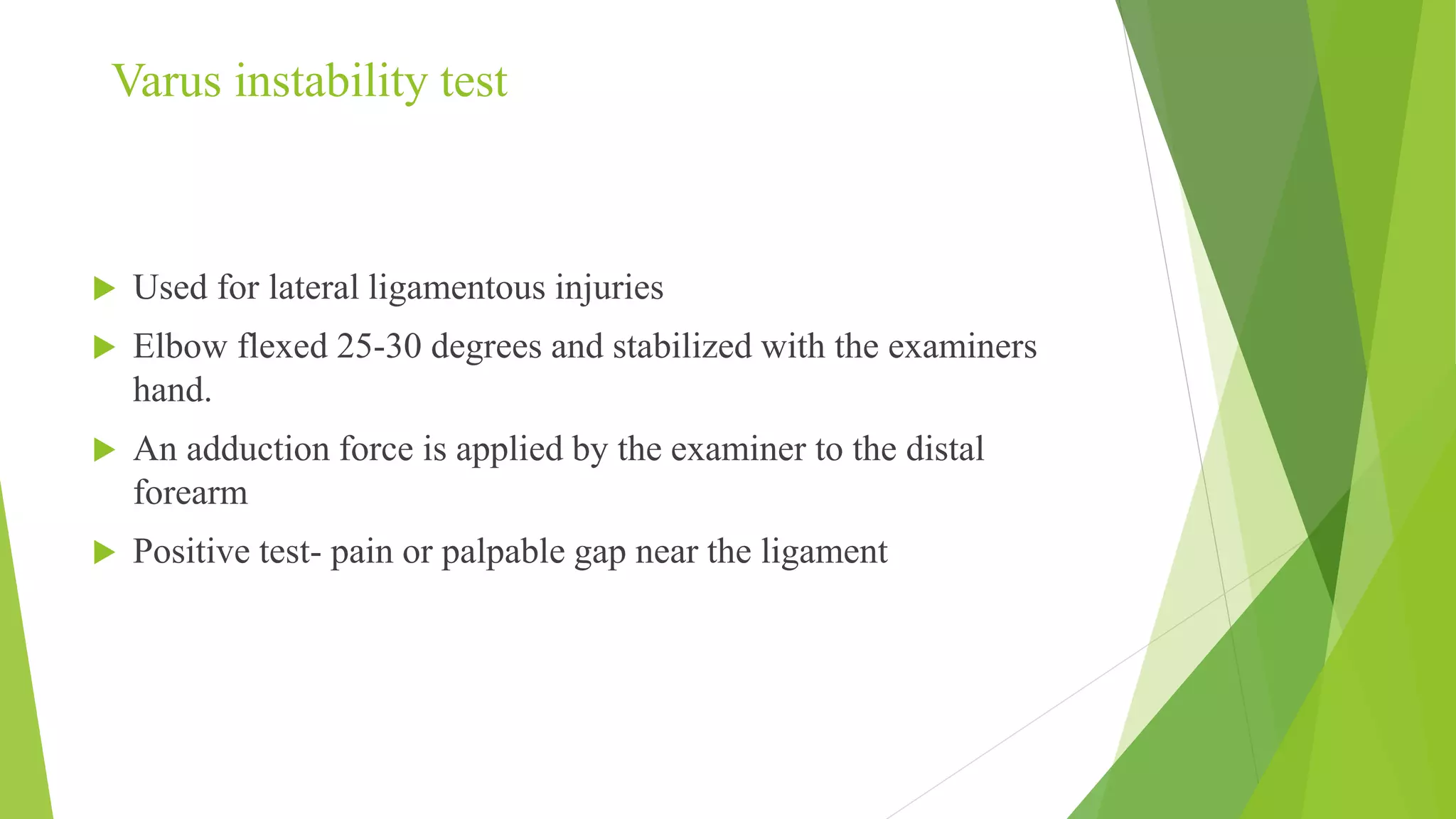 Elbow joint Assessment.pptx | Death, Injury, or Military Conflict ...