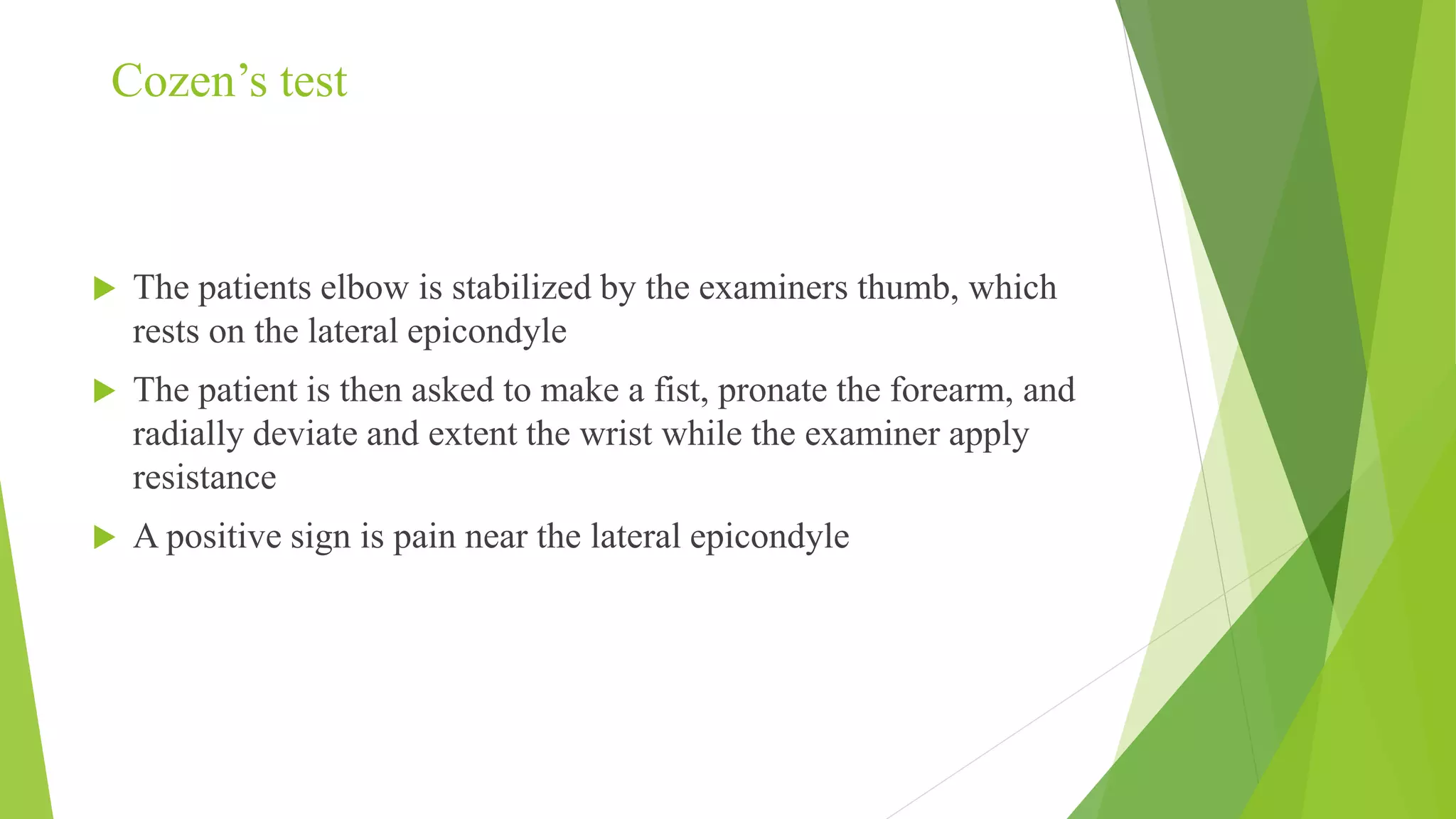 Elbow joint Assessment.pptx | Death, Injury, or Military Conflict ...