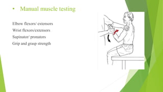 Elbow joint Assessment.pptx | Death, Injury, or Military Conflict ...