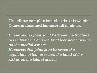 ELBOW BIOMECHANICS.pptx elbow joint....... | PPTX