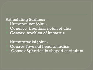 ELBOW BIOMECHANICS.pptx elbow joint....... | PPT