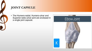 Elbow complex (Biomechanics) | PPTX