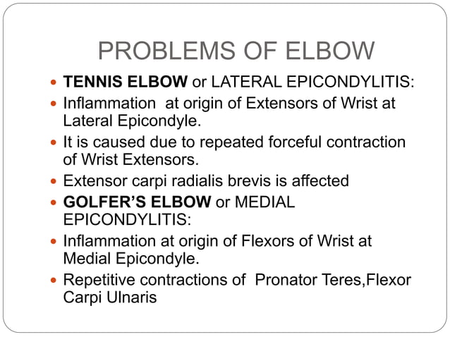 Elbow Complex .ppt