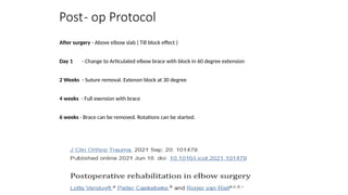 Elbow dislocation with radial head fracture | PPTX