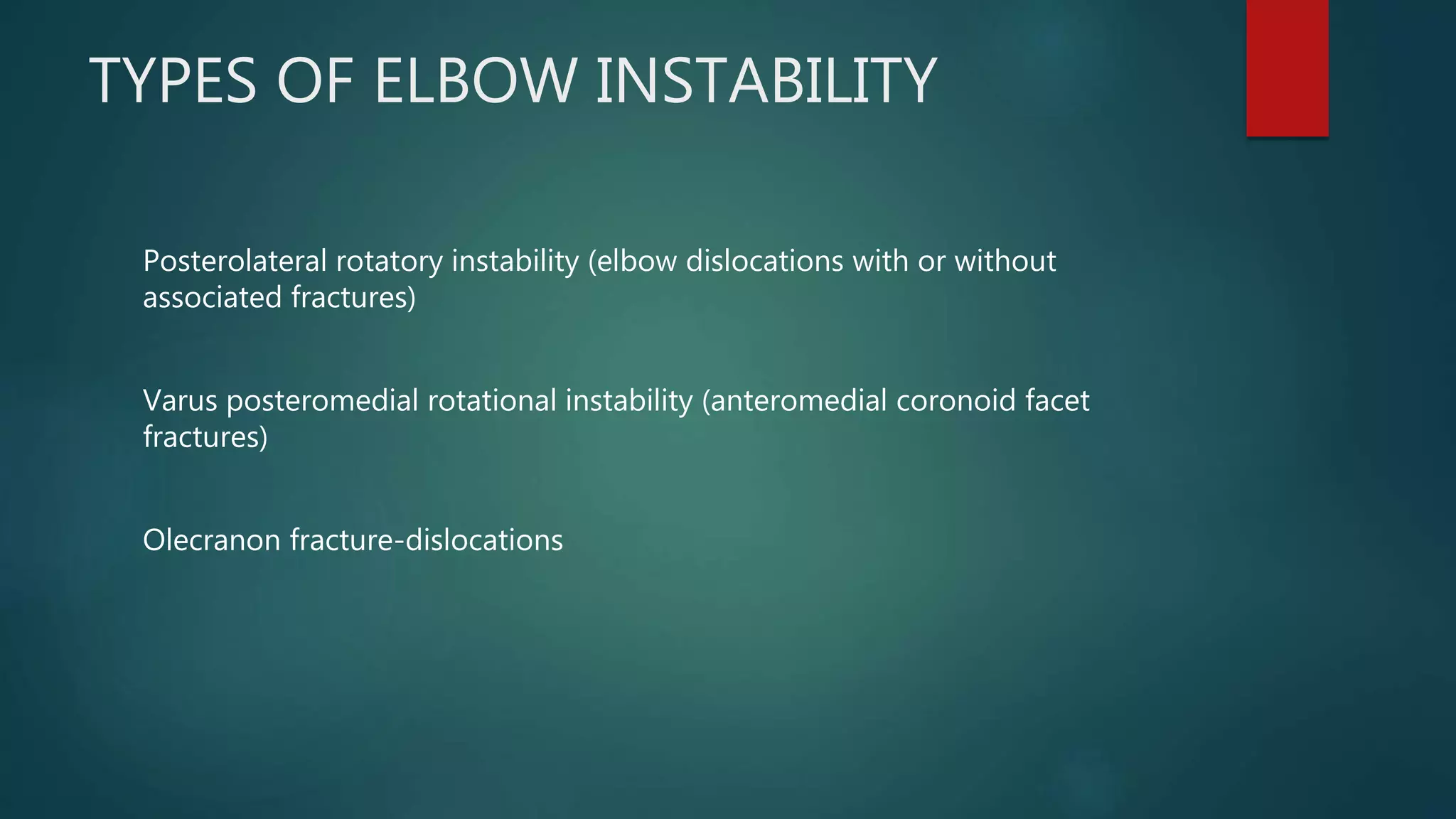 Elbow dislocations | PPTX