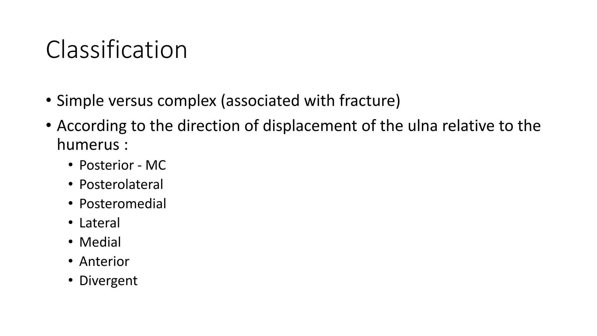 Elbow dislocations | PPTX