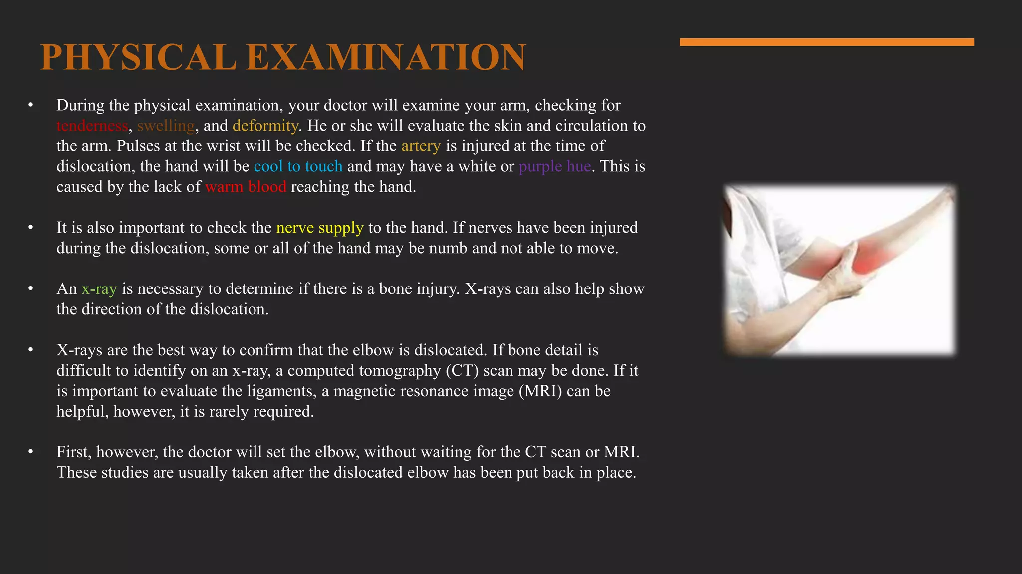 Elbow dislocation and subluxation | PPTX