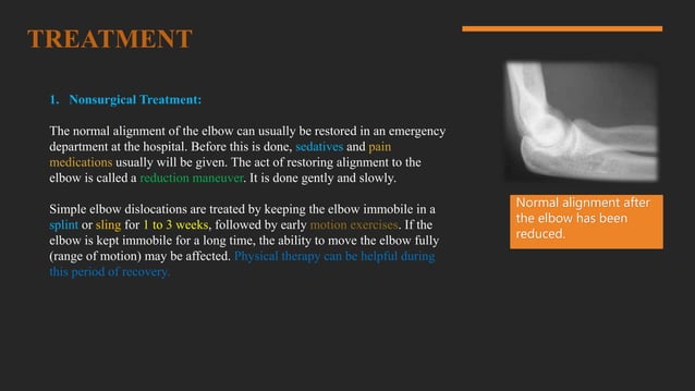 Elbow dislocation and subluxation | PPTX | First Aid | Injuries