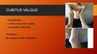 Elbow disorders 5th stage lecture (dr.farouk) | PPTX