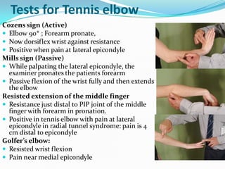 Elbow examination | PDF | Death, Injury, or Military Conflict ...