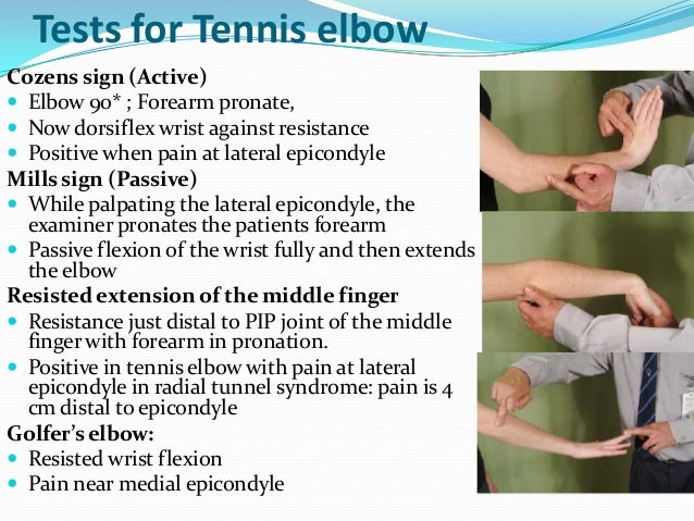 Elbow examination Elbow examination