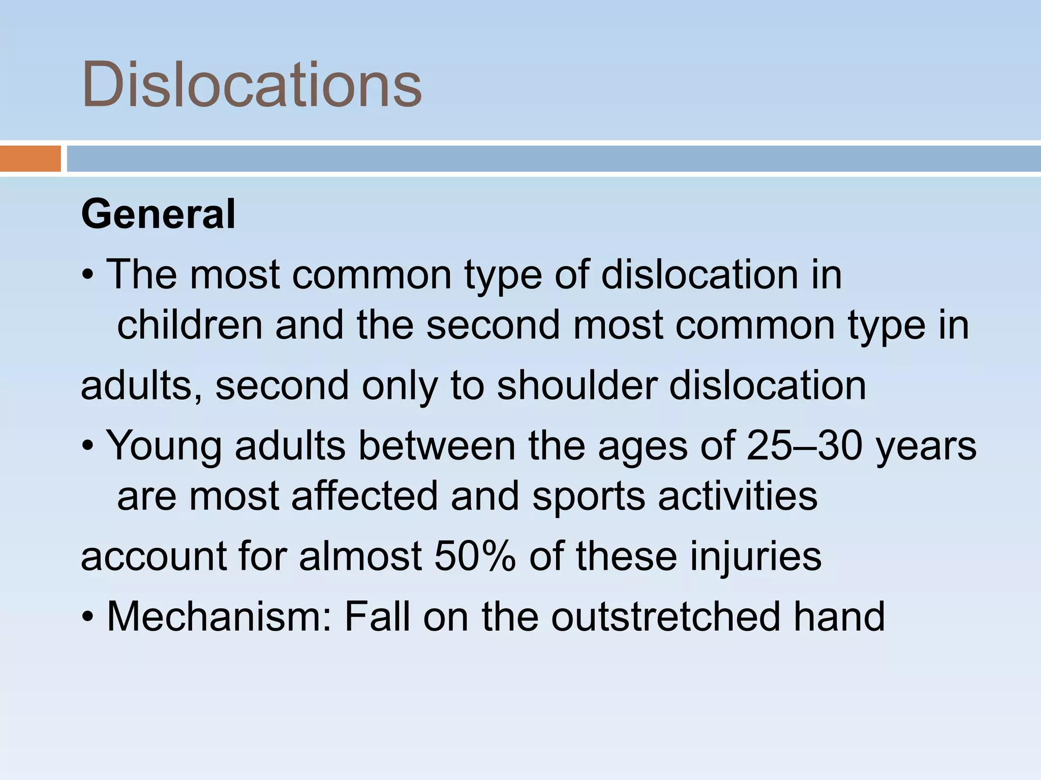 Elbow fractures and dislocations | PPTX