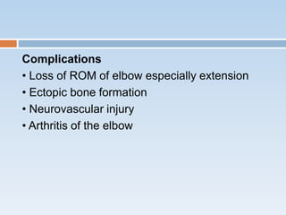 Elbow fractures and dislocations | PPTX