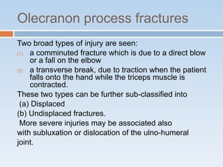 Elbow fractures and dislocations | PPTX