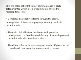 Elbow injuries | PPTX