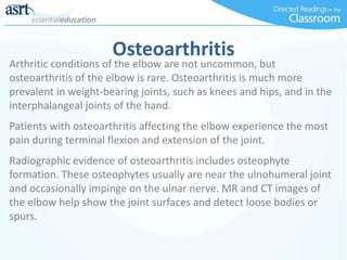 elbow injuries and disorders presentation | PPTX