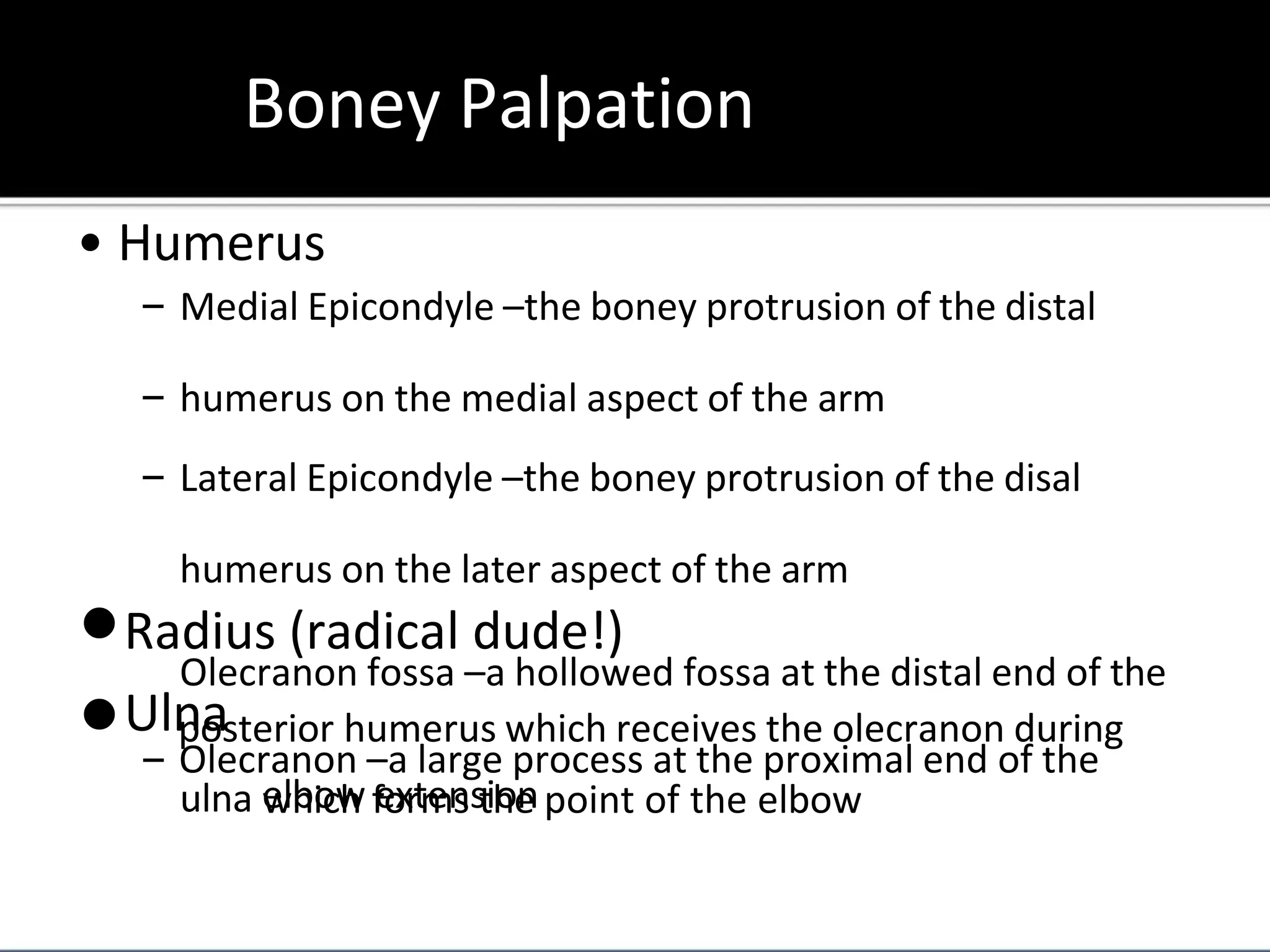 Elbow Injuries Physiotherapy Assessment Ppt