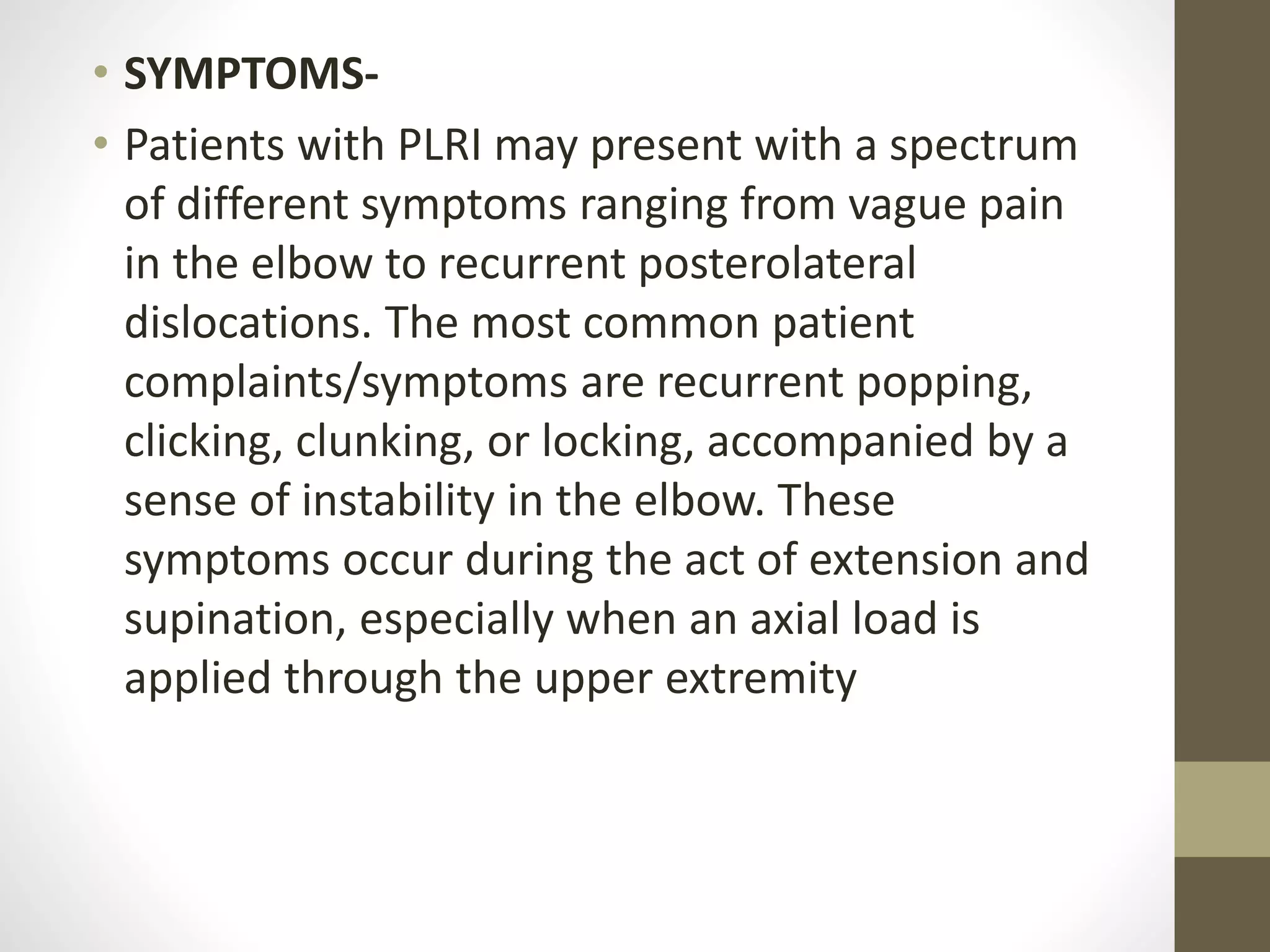 Elbow instability | PPTX