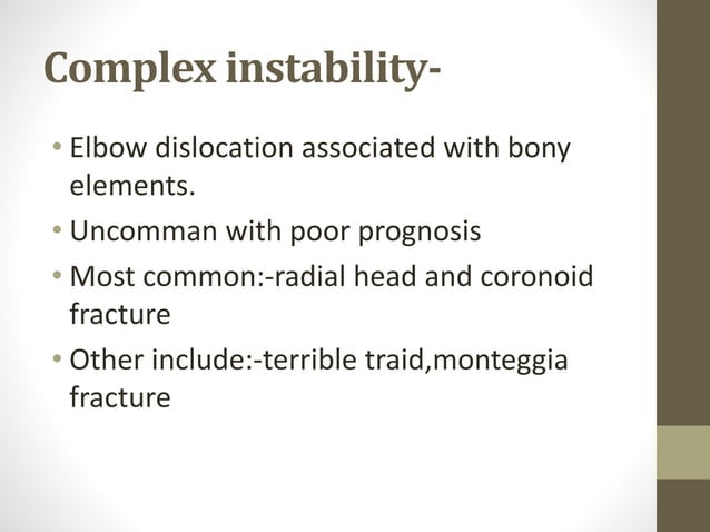 Elbow instability | PPTX