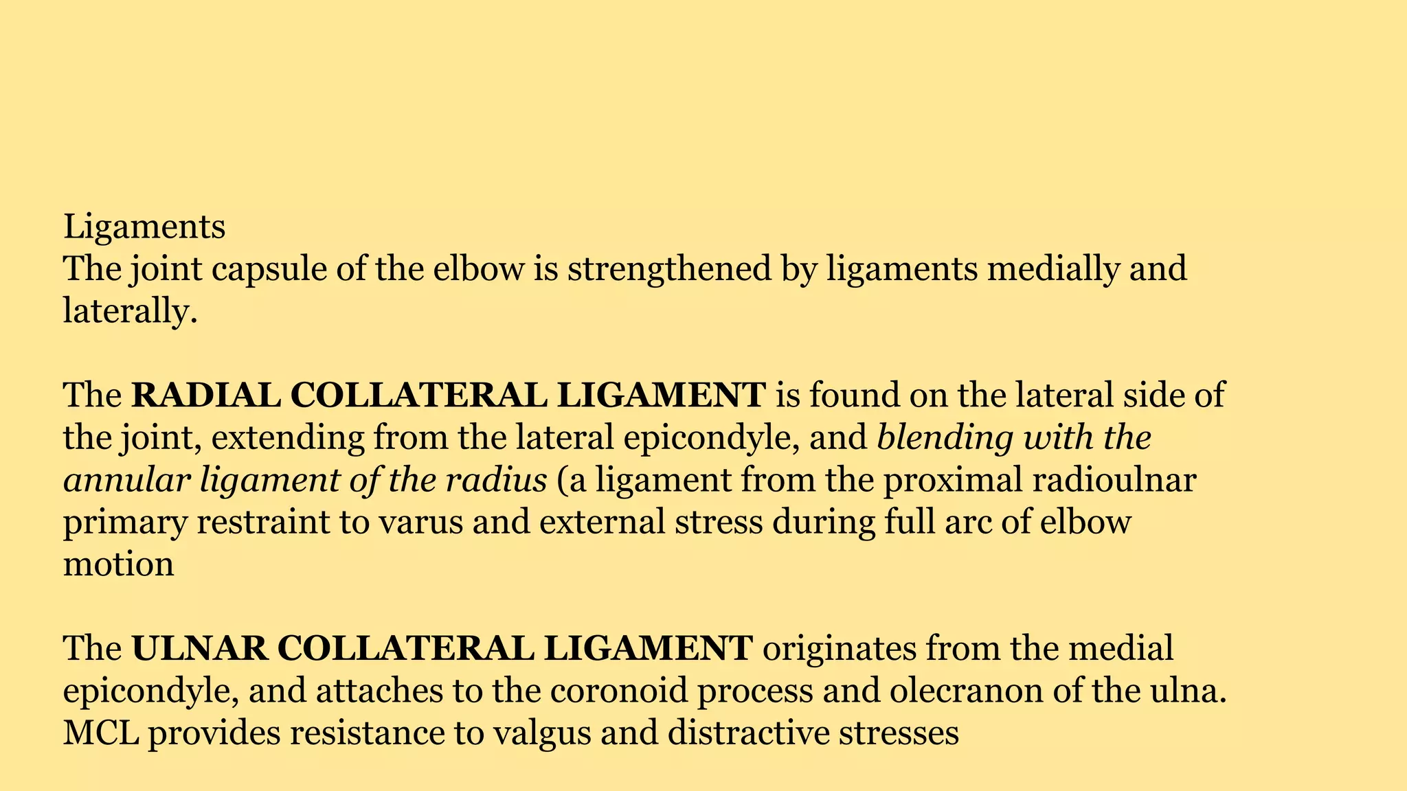 Elbow joint anatomy | PPTX