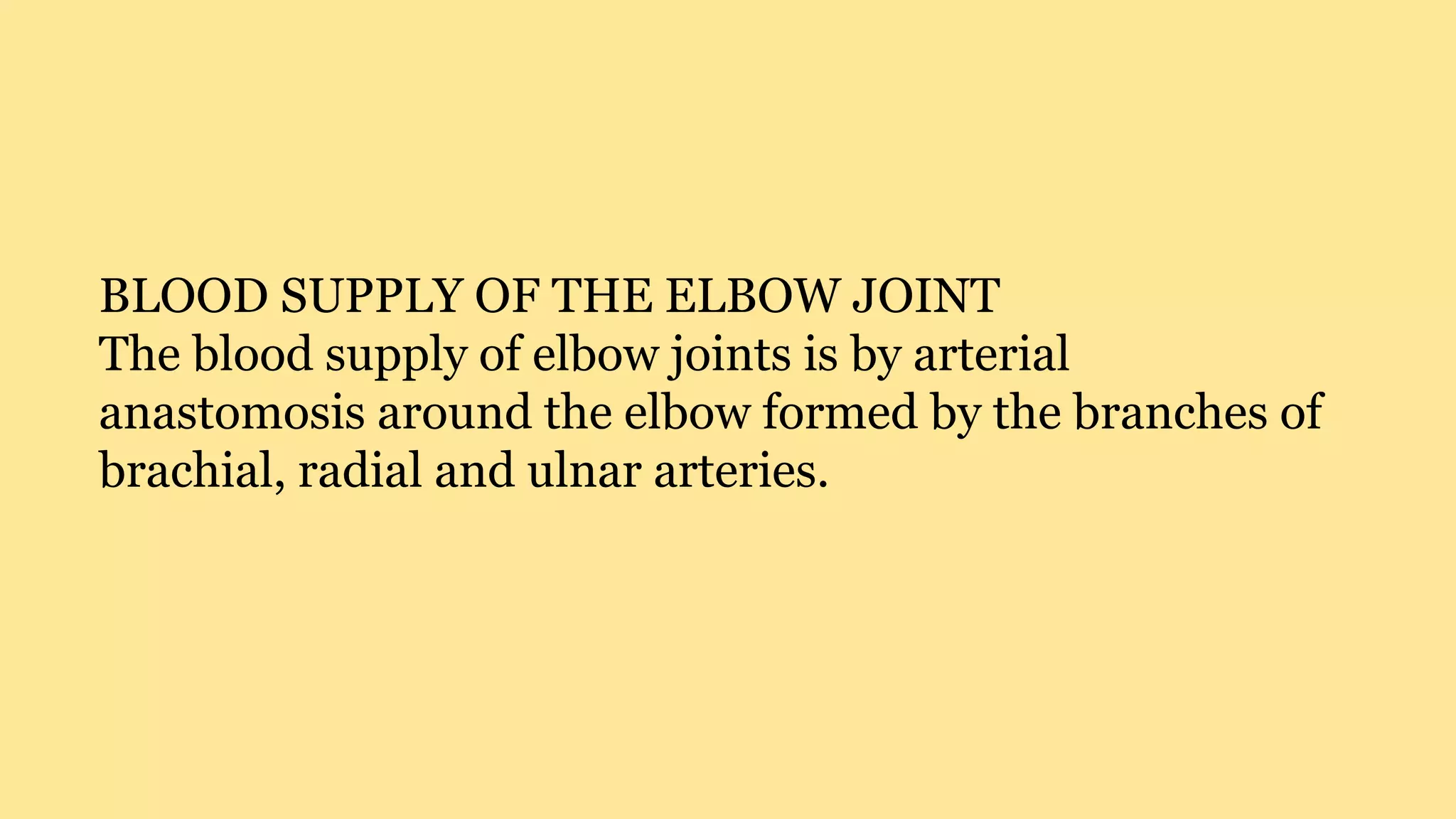 Elbow joint anatomy | PPTX