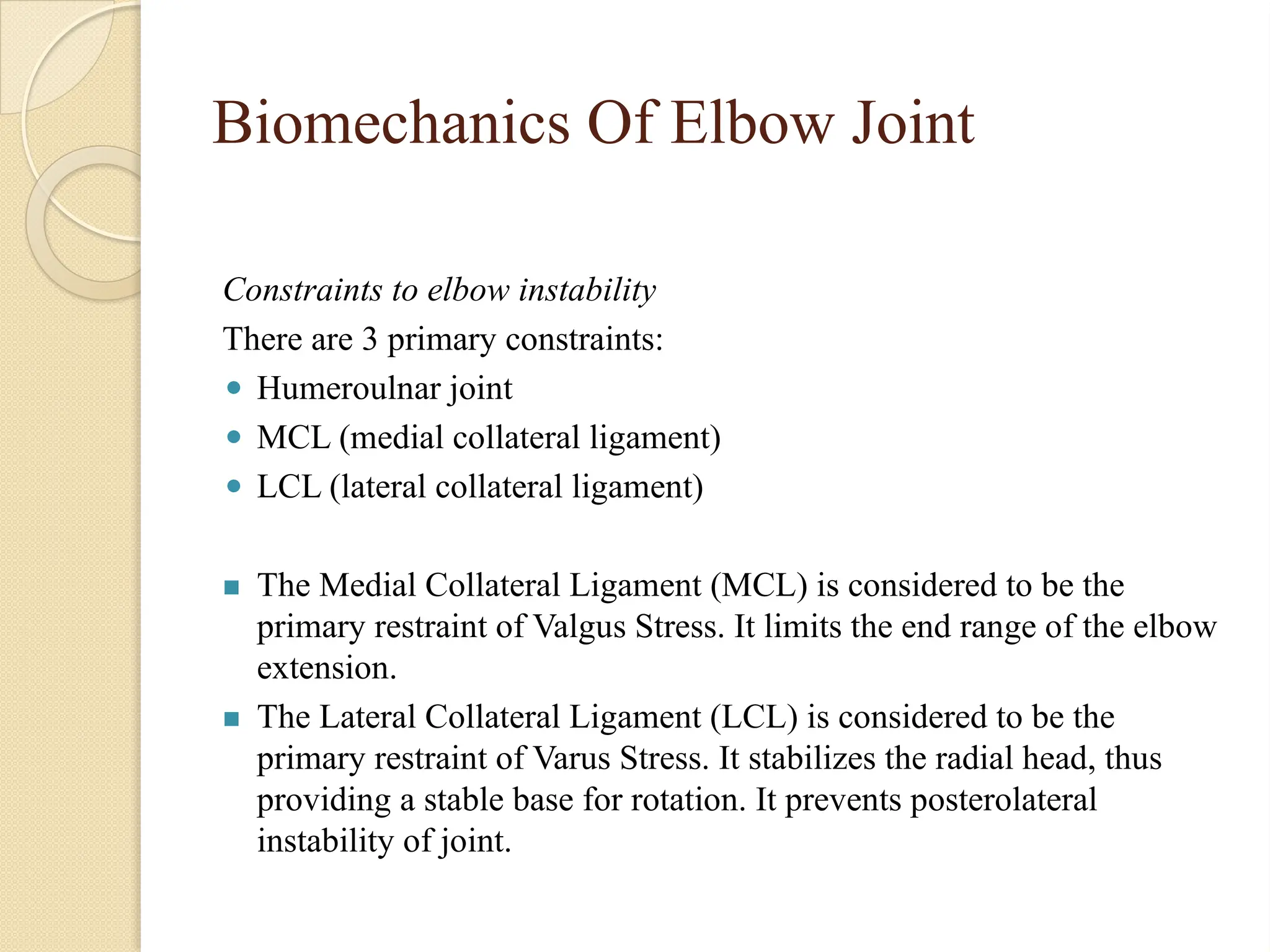 Biomechanics and pathophysiology of Elbow joint.pptx