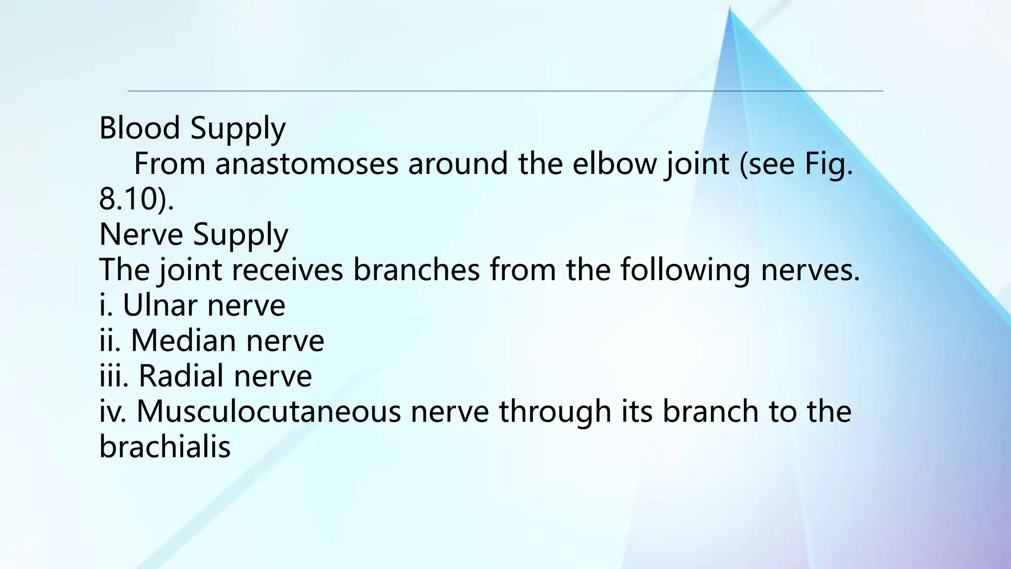 Elbow joint - Anatomy of the Elbow joint | PPTX