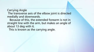 Elbow joint - Anatomy of the Elbow joint | PPTX
