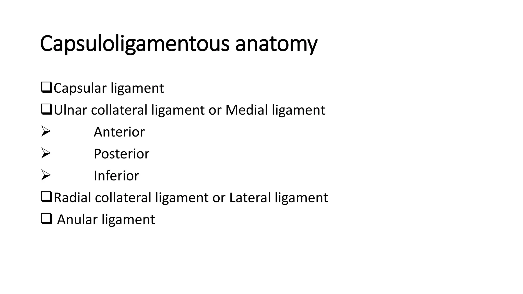 Elbow joint anatomy and examination | PPTX