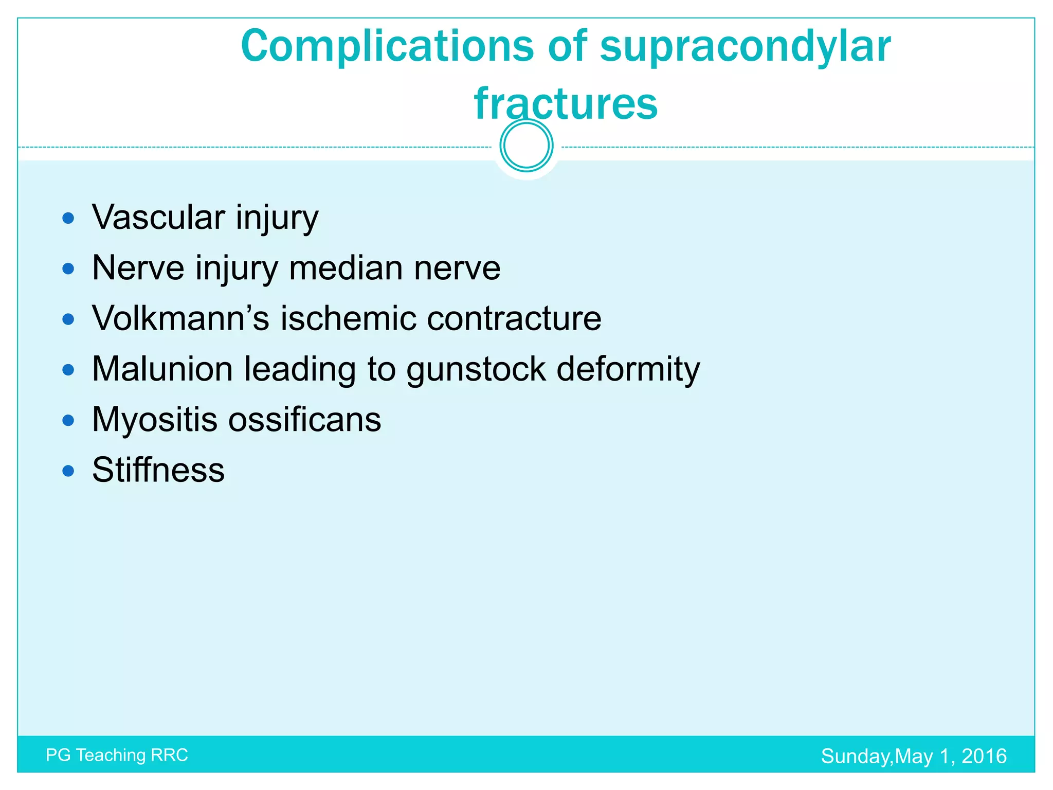 Elbow trauma & infection | PPTX