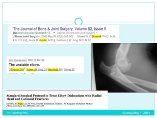 Elbow trauma & infection | PPTX