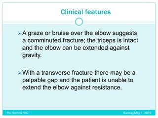 Elbow trauma & infection | PPTX