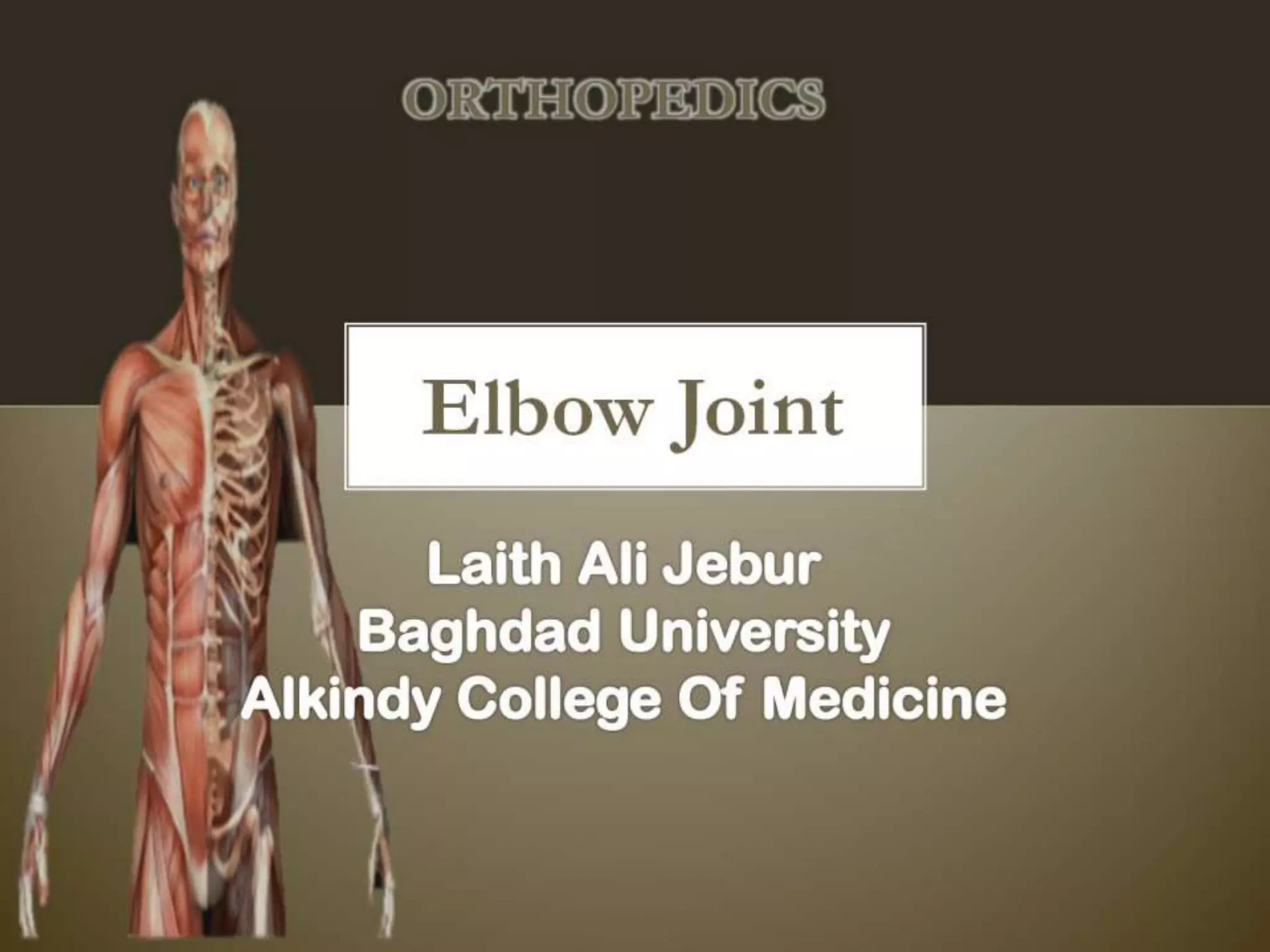 Elbow joint imaging | PPSX