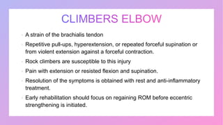 ELBOW JOINT PATHOLOGY AND REHABILITATION 1.pptx