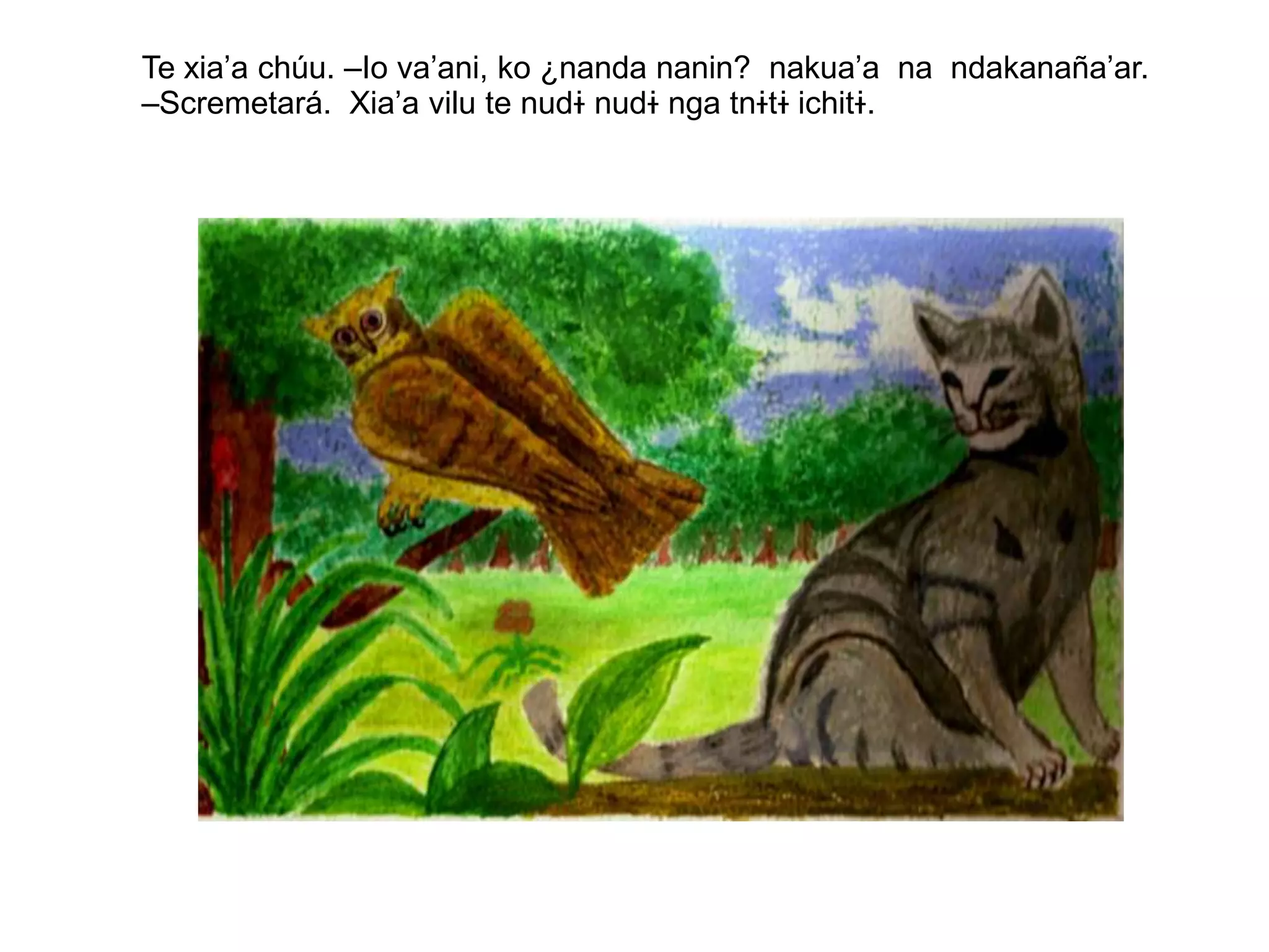 El buho y el gato mixteco | PPT