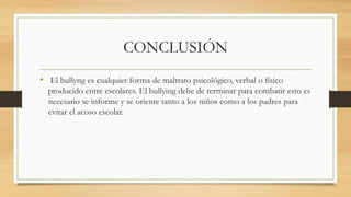 El bullying | PPTX