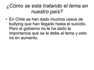 El Bullying En Chile | PPT