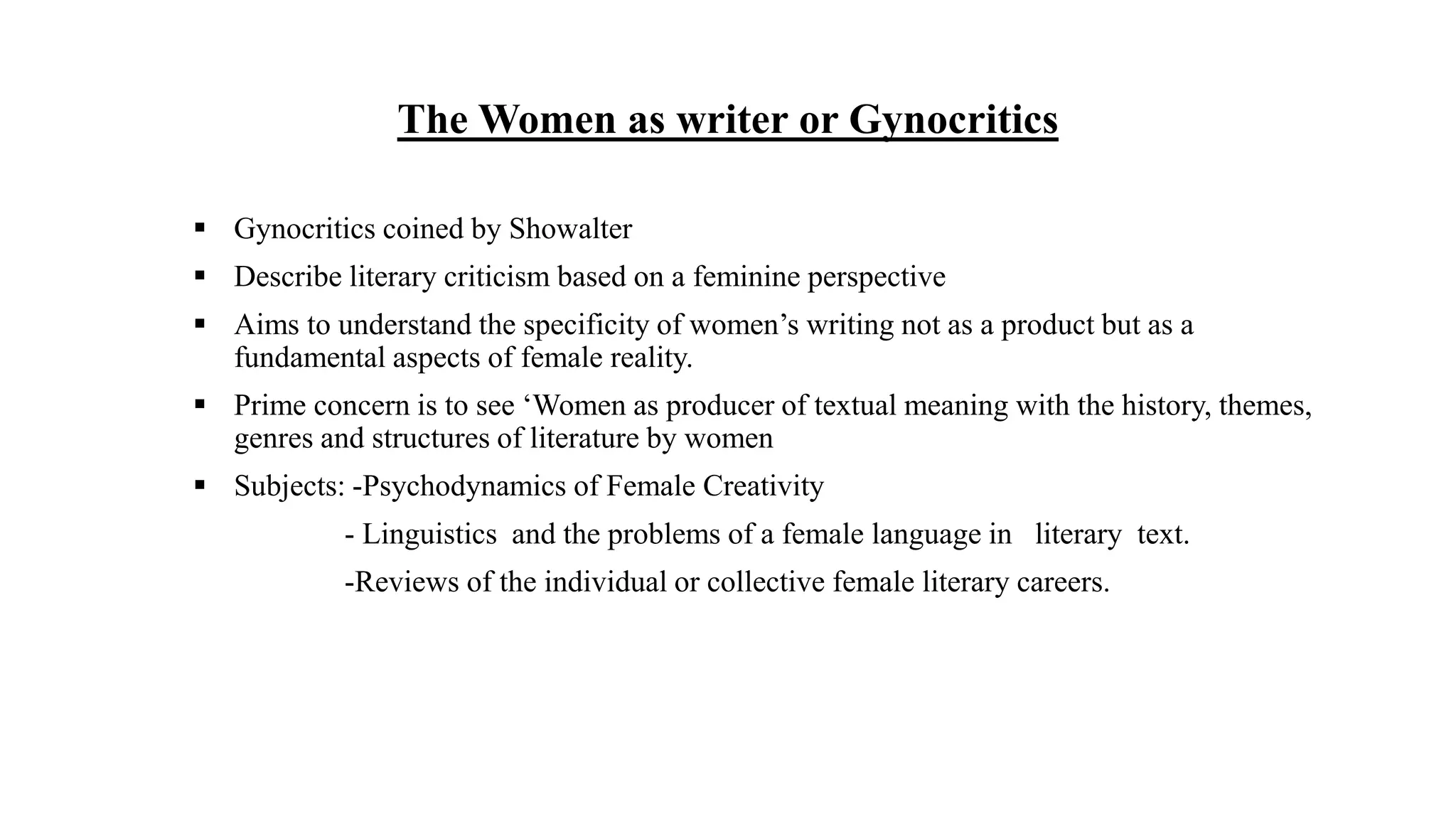 Feminist Literary Criticism | PPTX