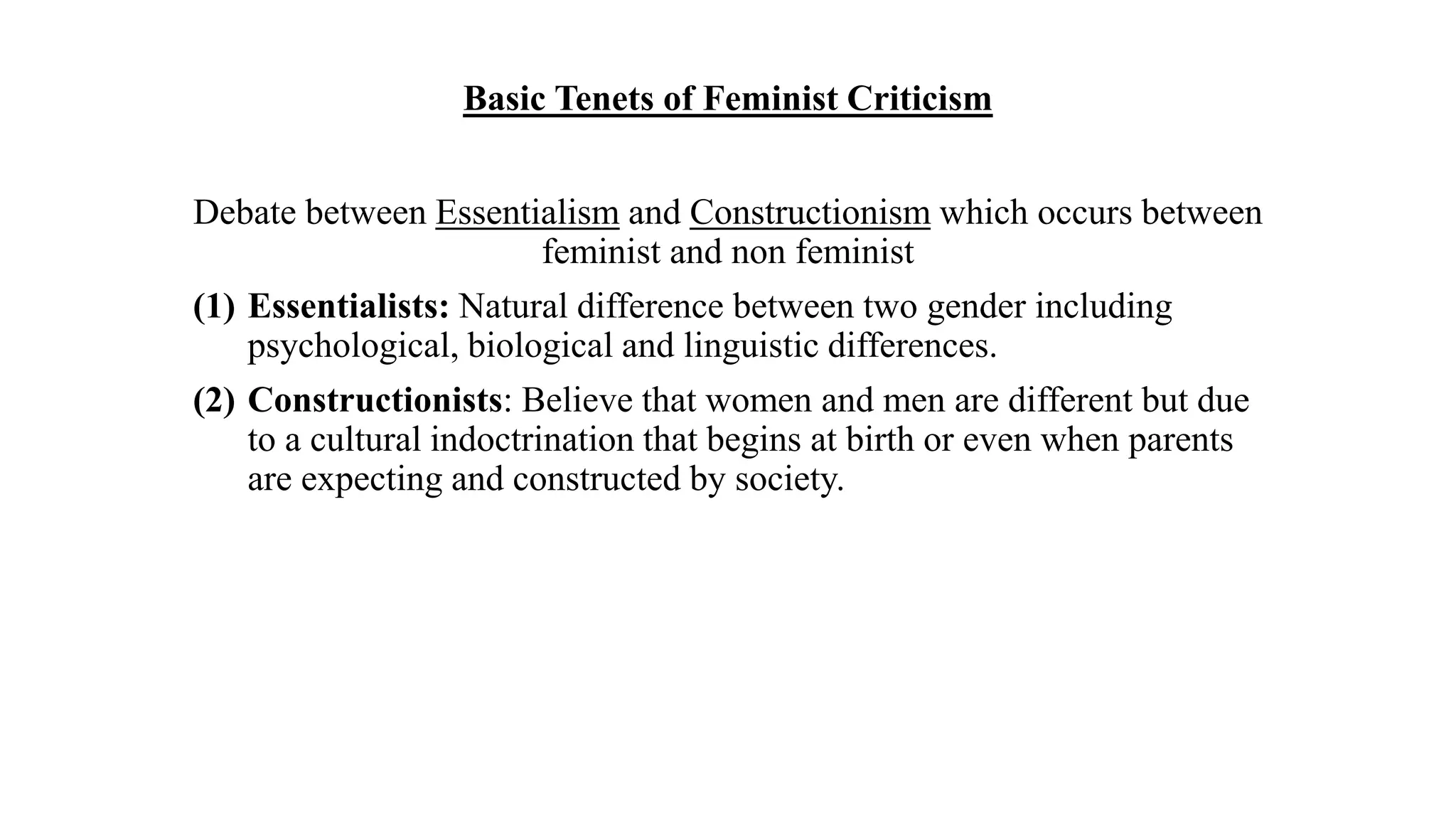 Feminist Literary Criticism | PPTX