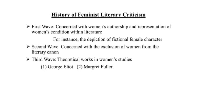 Feminist Literary Criticism | PPTX