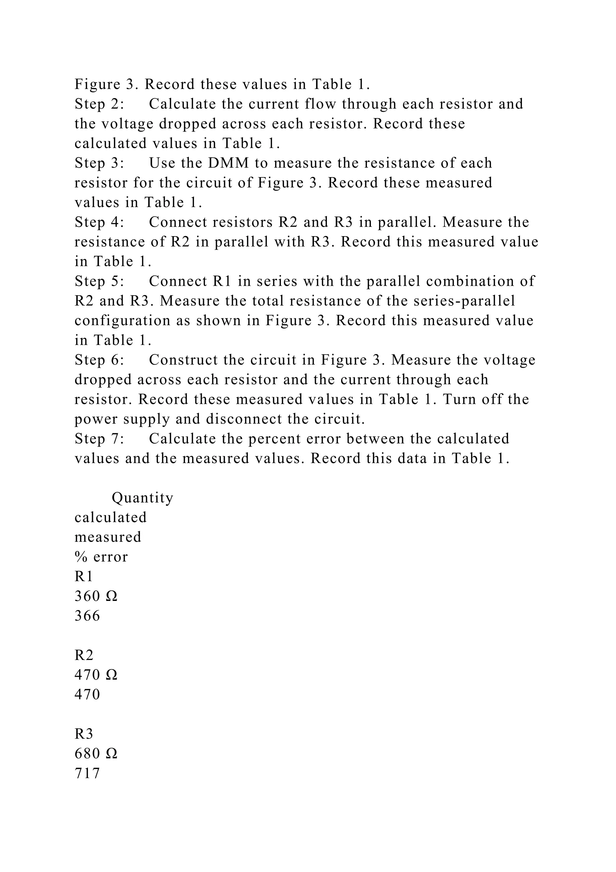 ELC 131 Lab 4 Series-Parallel and Bridge CircuitsIntroduction Vi.docx