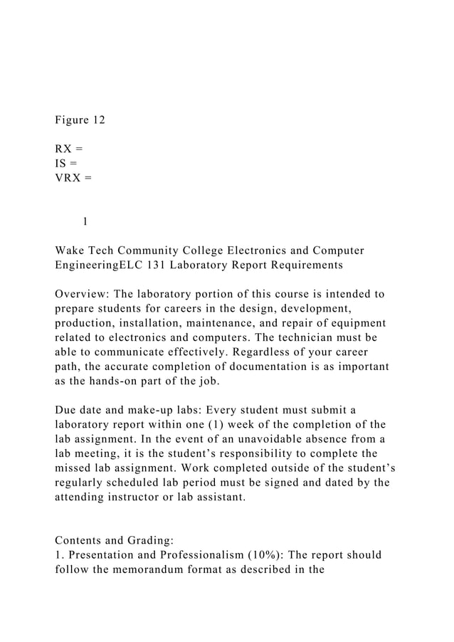 ELC 131 Lab 4 Series-Parallel and Bridge CircuitsIntroduction Vi.docx | Computer Networking ...