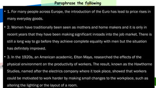 ELC151 Paraphrasing. Explore the easy step to paraphrase like a pro | PPT